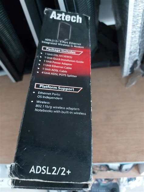 Ethernet Integrated Wireless G Modem Aztech Adsl2 2 4port P1800 Each Computers And Tech Parts