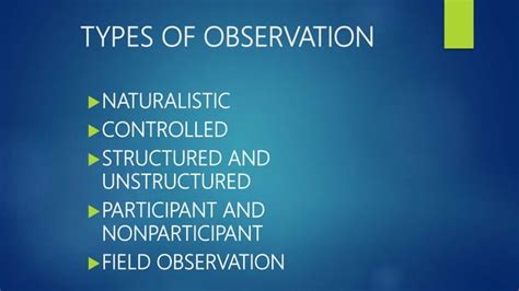 Observational Method Psychology Pptx