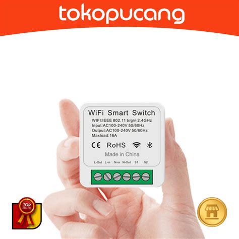 Jual EWeLink Mini Wifi Smart Switch 16A Light 2 Way Control Module DIY Shopee Indonesia