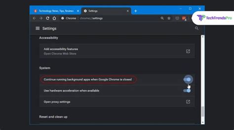 Stop Chrome Background Apps From Running After Close