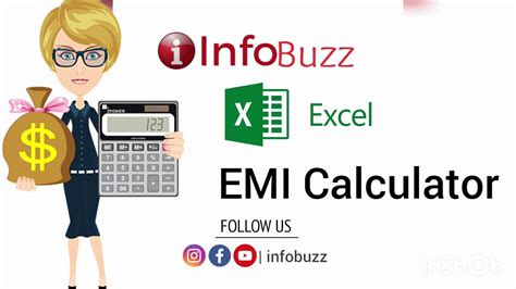 Emi Calculator In Excel Youtube