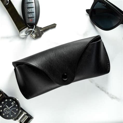 Leather Sunglasses Case Handcrafted Protection Duvall