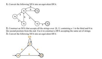Answered Convert The Following NFA Into An Bartleby