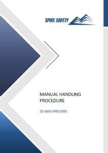 Free Manual Handling Procedure Template Spire Safety Consultants