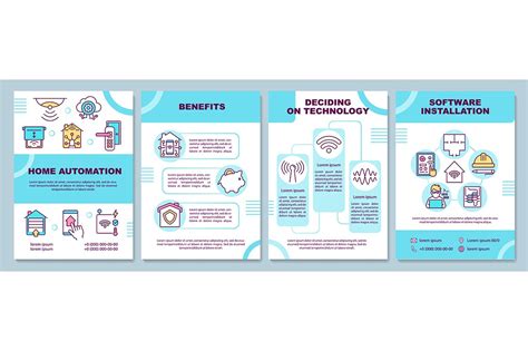 Home Automation Brochure Template Brochure Templates ~ Creative Market