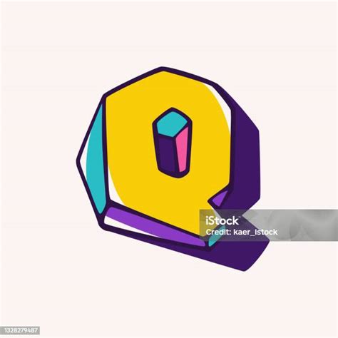 불가능한 등대 모양에 기초한 입방 어린이 스타일의 문자 Q 로고 알파벳 Q에 대한 스톡 벡터 아트 및 기타 이미지 알파벳 Q 3차원 형태 가상현실 Istock