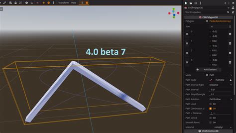 Csgpolygon3d Using Path Does Not Follow Medium Sized Path Well · Issue 69507 · Godotengine