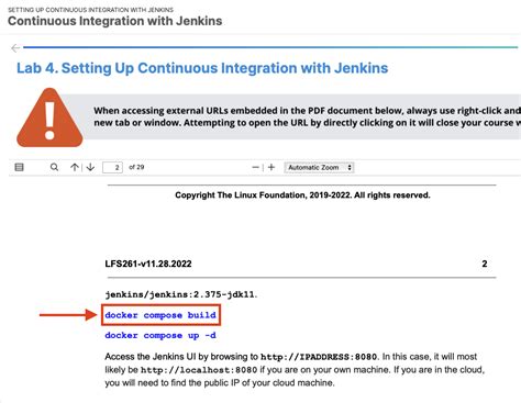 Lab Setting Up Continuous Integration With Jenkins Page Error