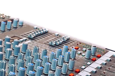 Mixing Console For Controlling The Volume Frequencies Of Musical