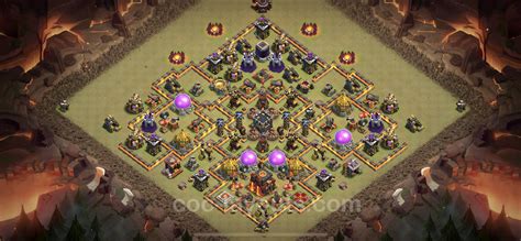 Best Anti 3 Stars War Base Th10 With Link Hybrid Town Hall Level 10