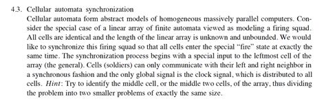 Solved 43 Cellular Automata Synchronization Cellular