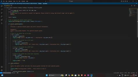 Jayanth Putta On Linkedin Internship Networksecurity Python Scapy Packetsniffer