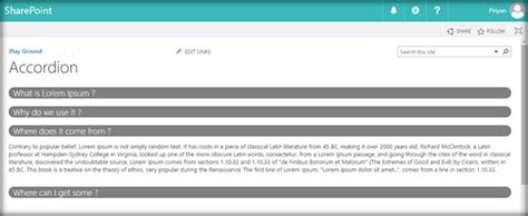 Implement Accordion In Sharepoint Using Js Link And Client Side Rendering