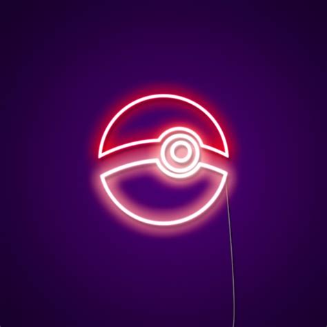 Pokeball Neon Sign Custom Neon Led Light