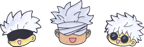 Cuzhedai 3 Anime Characters Chibi Gojo Satoru Badge Set Amazon Ca Office Products