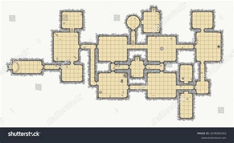 Dungeon Game Asset Top View Vector Stock Vector Royalty Free