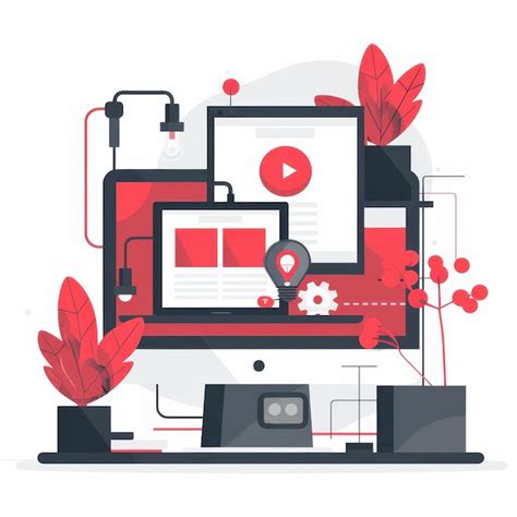 Creative Digital Workspace With Plants And Technology Premium Ai Generated Image