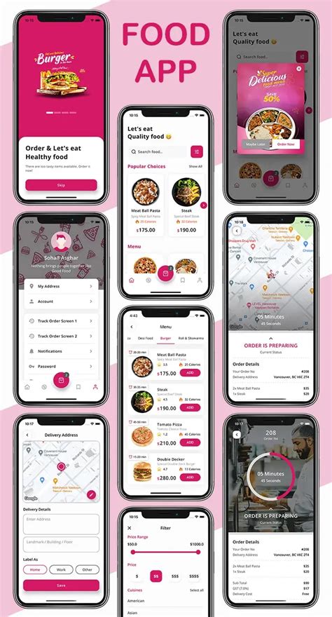 food app flutter ui theme templatelelo