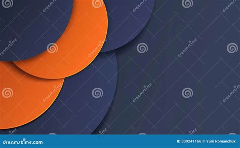 Bold Powerpoint Header Design Modern Dark Blue And Orange Abstract Patterns For Professionals