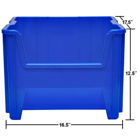 Akro Mils 13018 Stack N Store Heavy Duty Stackable Open Front Plastic
