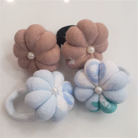 Mini Colitas Flor De Zapallo Poppins X 4 Pares Glam Por Mayor