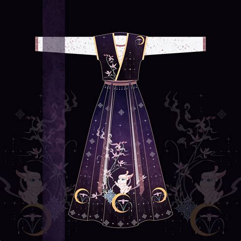 讹兽 兰花 唐褙子狐狸女王 站酷zcool