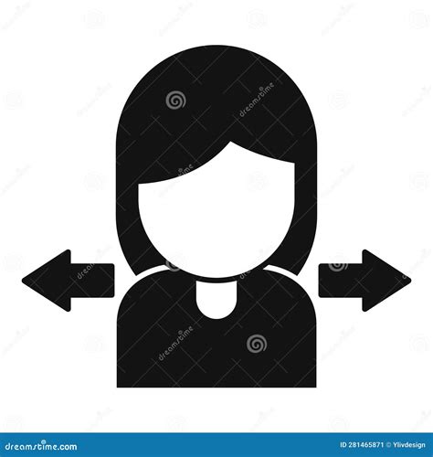 Girl Market Share Icon Simple Vector Segment Chart Stock Illustration