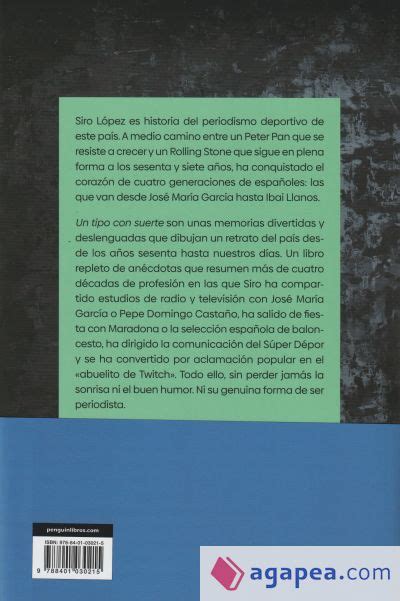 Un Tipo Con Suerte Siro Lopez 9788401030215