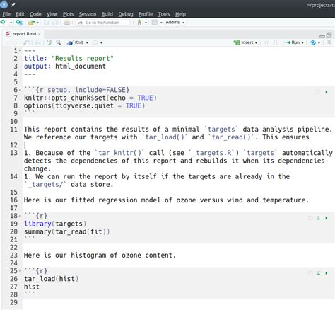 12 Literate Programming The Targets R Package User Manual
