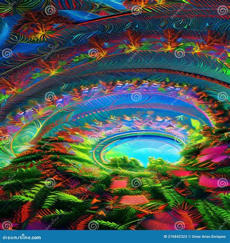 Fractal Forest An Abstract Representation Of A Forest Created With