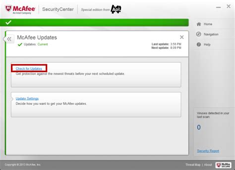 Using Mcafee Features Aol Help
