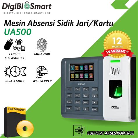 Jual Fingerprint Mesin Absensi Ua500 Zkteco Tcpip Web Server Adms