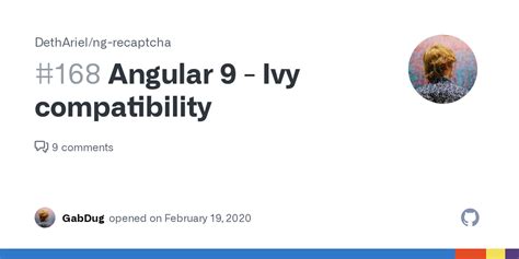 Angular Ivy Compatibility Issue Dethariel Ng Recaptcha Github