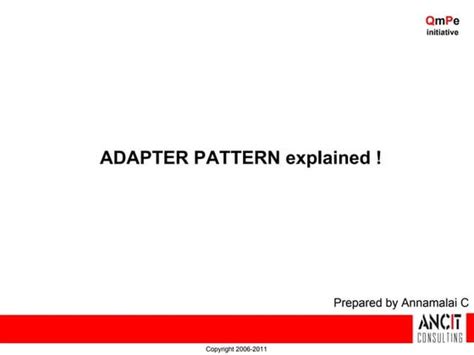 Object Oriented Impostor Adapter Pattern Ppt
