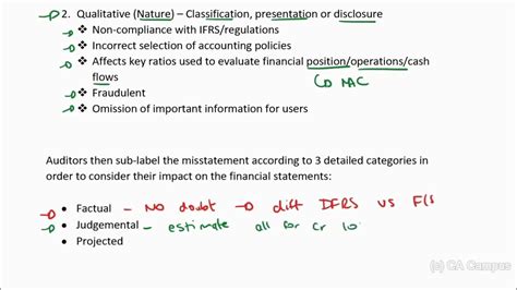 Completion Part 2 Evaluation Of Misstatements Youtube