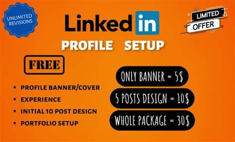 Create And Setup A Professional Linkedin Profile For You By Batabcommerce Fiverr