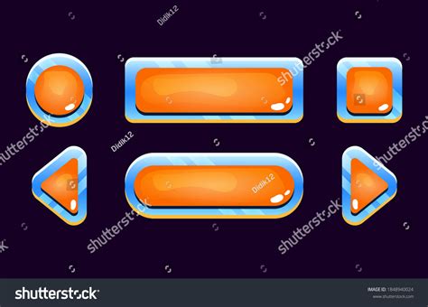 Set Gui Space Button Game Ui Stock Vector Royalty Free 1848940024 Shutterstock