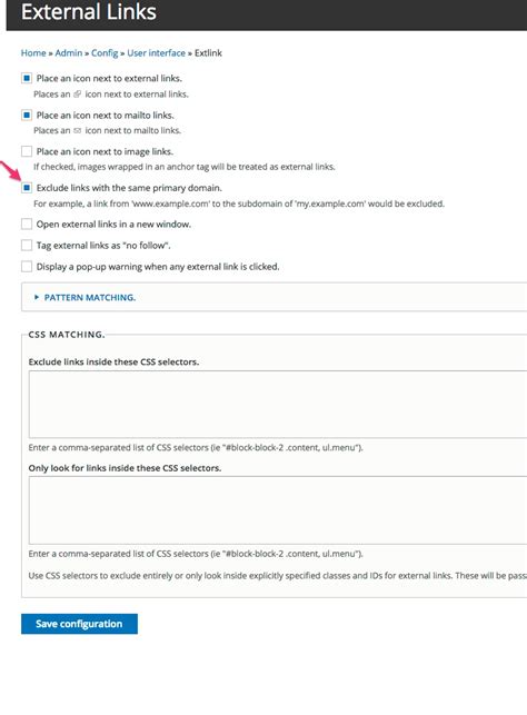 opening an external link in a new tab site building drupal community