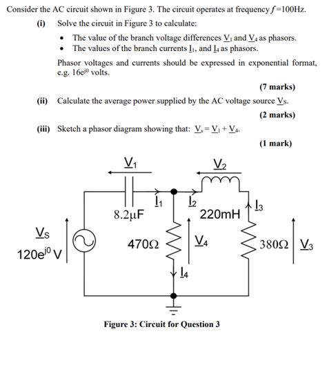 Solved Consider The AC Circuit Shown In Figure The Chegg