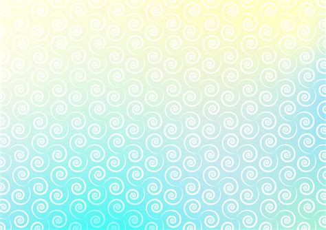 Abstract Spiral Line Wave Seamless Pattern Blue Gradient Vector