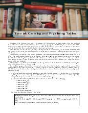 Creating And Populating Tables Some Answers Pdf Tutorial Creating