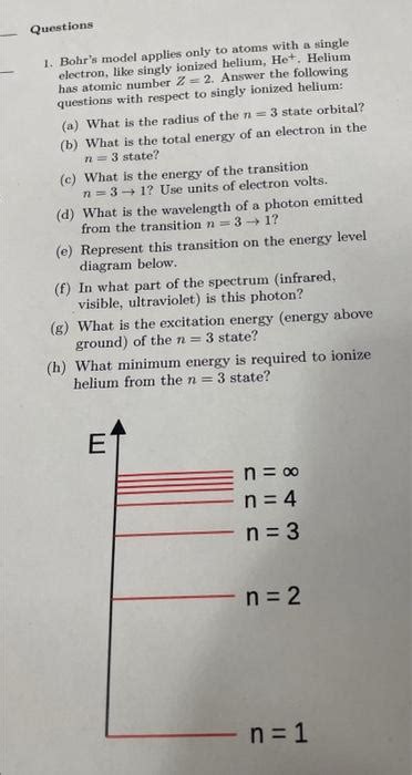 Solved Bohr S Model Applies Only To Atoms With A Single Chegg