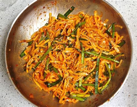 무생채비빔밥 무생채만들기