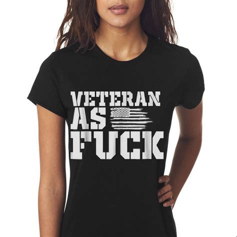 Awesome Veteran As Fuck American Flag Shirt Hoodie Sweater