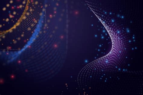 Dynamic Abstract Liquid Flow Particles Background Shining Abstract Particle Flow Background