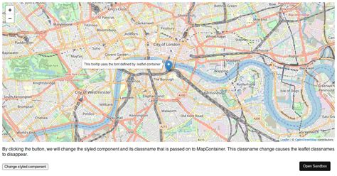 React Leaflet Styled Components Codesandbox