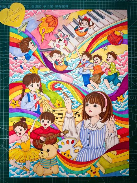 快乐的校园生活儿童画初中简单又好看简单（12张） 儿童画图片大全