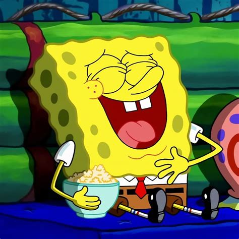 Spongebob Eating Popcorn