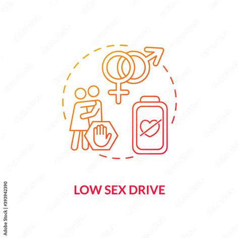 Low Sex Drive Concept Icon Antidepressants Side Effect Idea Thin Line