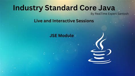 Jse Module Full Stack Java Core Java Java2024java Tutorialjava Playlist Youtube